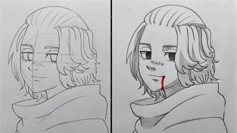 تعلم رسم مايكي من انمي طوكيو ريفنجرز خطوة بخطوة رسم مايكي Youtube