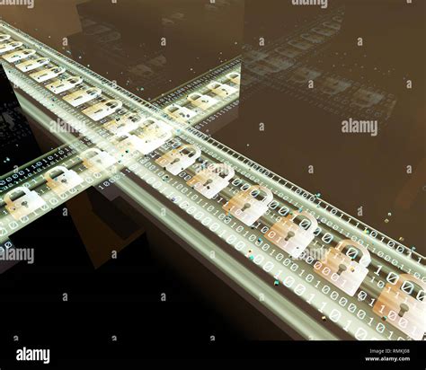 Digital Network Data Transmission And Lock Network Security Protection
