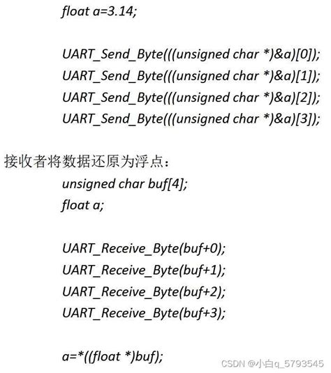 串口正确发送浮点数和接收还原方法 c中串口怎么发送浮点型数据 csdn博客