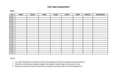 Time Table Management Pdf
