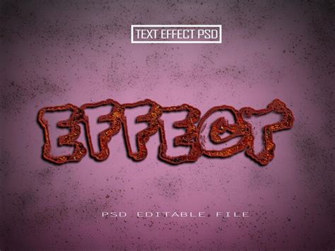 Premium Psd Rust Text Effect