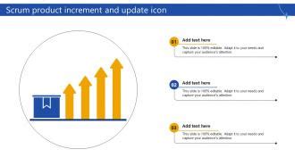 Scrum Product Increment And Update Icon PPT Slide