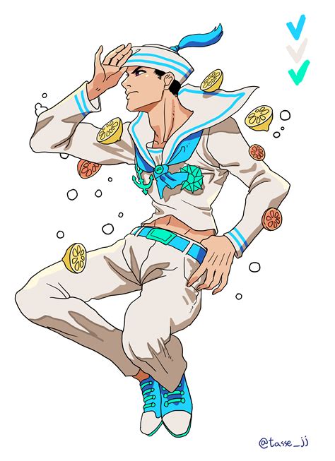 Tasse Jj Higashikata Josuke Jojolion Jojo No Kimyou Na Bouken Jojolion Absurdres Highres