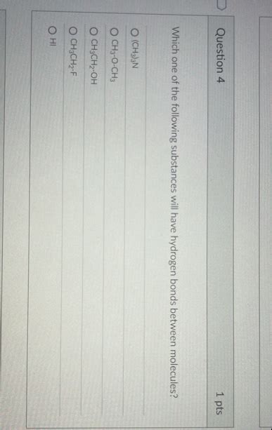 Solved Question 41 ﻿ptswhich One Of The Following Substances