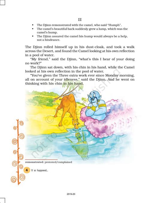 How The Camel Got His Hump Ncert Book Of Class 8 English It So Happened