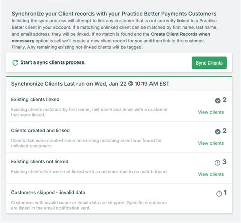 Practice Better Payments Sync Client Tool Help Practice Better