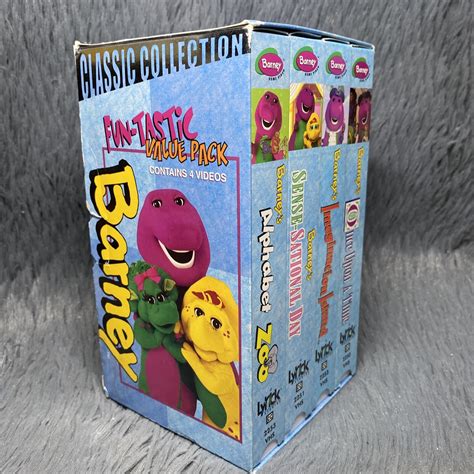 Barney Fun Tastic Value Pack Vhs Set Of 4 Alphabet Zoo