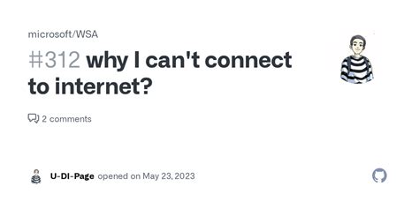 Why I Can T Connect To Internet Issue Microsoft WSA GitHub