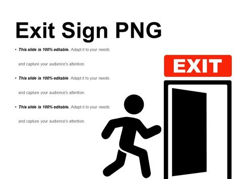 Exit Sign Png Ppt Design PowerPoint Templates Backgrounds Template PPT Graphics