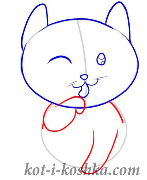 Рисуем котёнка Кот и кошка