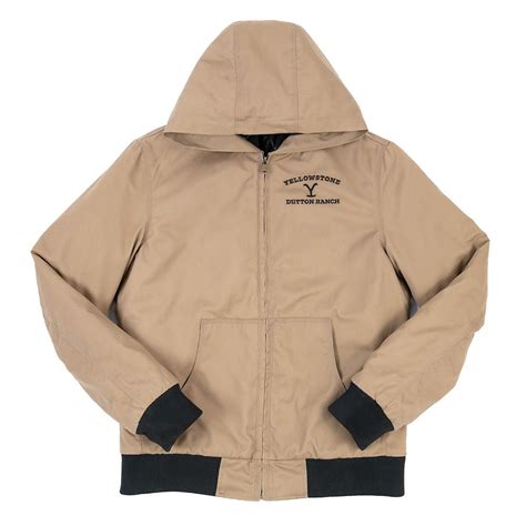 Yellowstone Chaqueta Caqui Con Capucha Dutton Ranch Paramount Shop