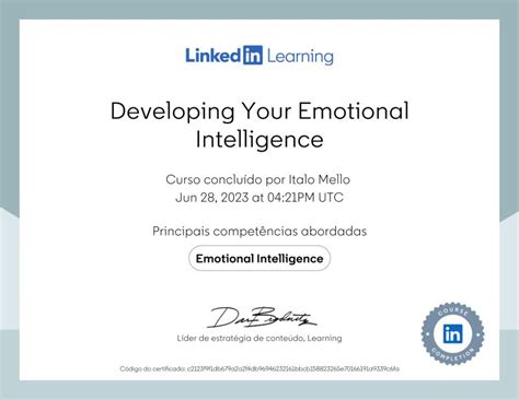 Italo Mello On Linkedin Certificate Of Completion
