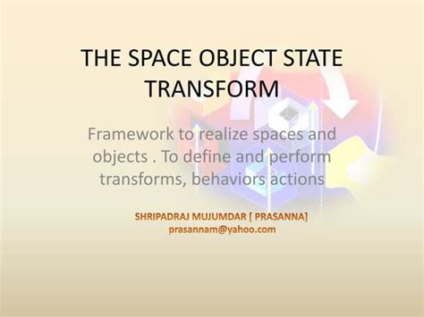Space Object State Transform Ppt
