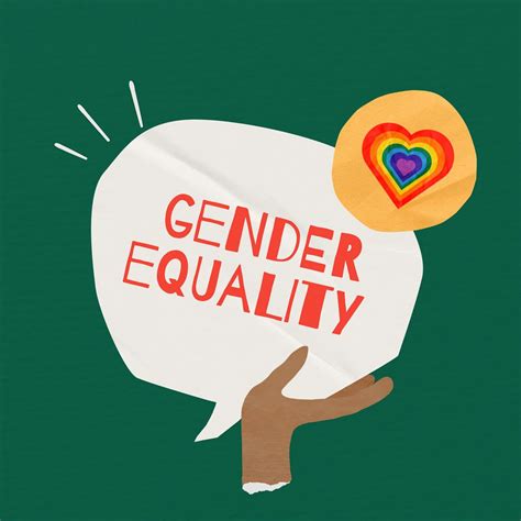 Gender Equality Word Speech Bubble Free Editable Design Rawpixel