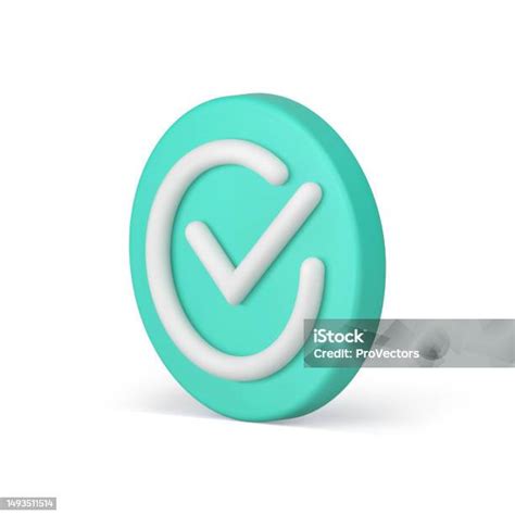 체크 표시 녹색 원 버튼 완료 올바른 선택 확인 아이소 메트릭 3d 아이콘 사실적인 벡터 0명에 대한 스톡 벡터 아트 및 기타 이미지 0명 3차원 형태 검증 Istock
