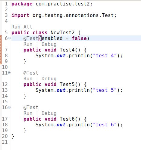 How To Ignore Tests In TestNG