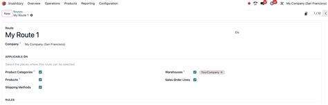 Odoo Tutorial Setting Up Inventory Routes In Odoo 17