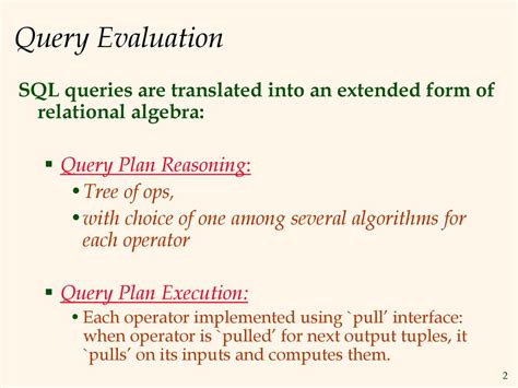 Relational Query Optimization Ppt Download