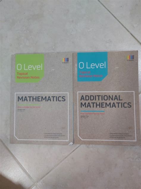o level e math and a math topical revision notes hobbies and toys books