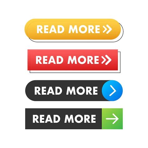 Premium Vector Read More Web Site Button Vector Stock Illustration