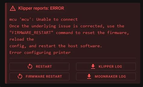 Unable To Connect Mcu After Flashed Printer Rklippers