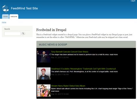Steps To Create Drupal Rss Feed Widget Feedwind