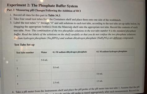 Experiment 2 The Phosphate Buffer System Art 1