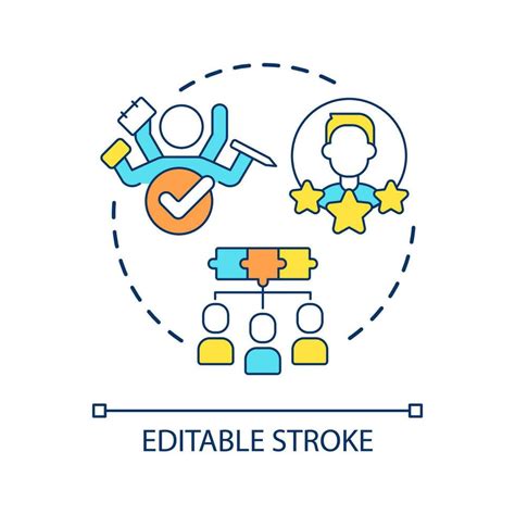 Multi Skilled Employee Concept Icon Talent Management Improving Team Productivity Abstract
