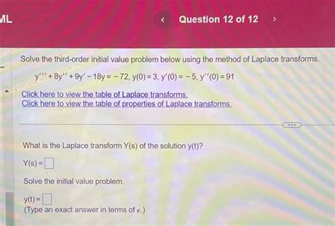 solved solve the third order initial value problem below