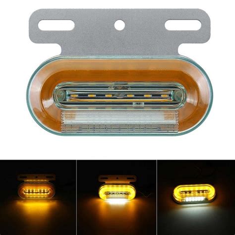 ไฟสัญญาณเตือน Led 12 ดวง 12v 24v สําหรับติดด้านข้างรถบรรทุก เรือ