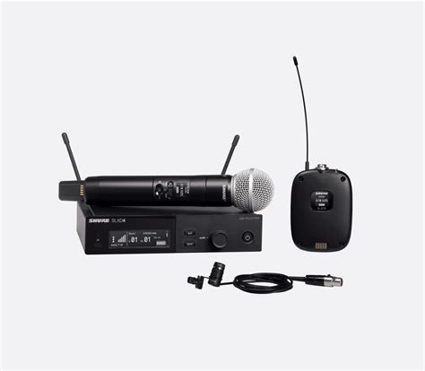 Shure Slxd124uk85 Radiomic System Beltpacksm58 Handheld Transmitter