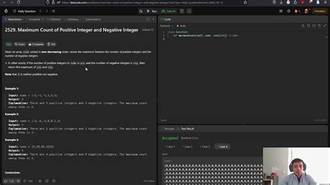2529 Maximum Count Of Positive Integer And Negative Integer Daily Leetcode Challenge 1203