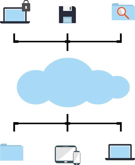 cloud data system management vector cloud computing concept 10663582