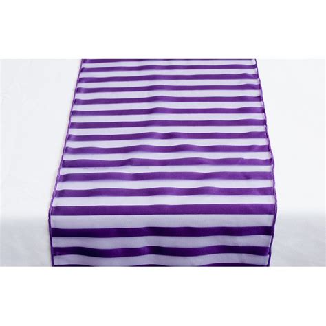 Vertical Striped Table Runner Purple Table Linens From Chair Cover