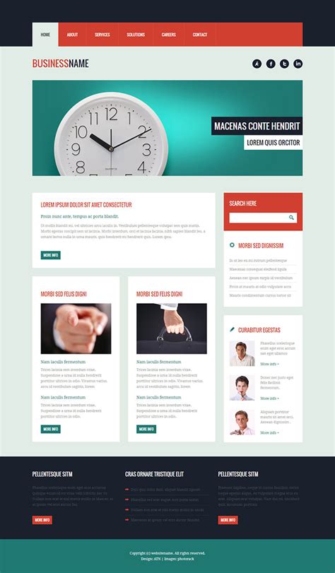free sunrise website template free website templates html5 and css templates and open source