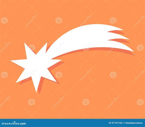 Christmas Star Of Bethlehem Icon Stock Vector Illustration Of Symbolic Comet 97747102
