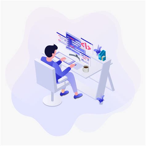 Programmer Illustration Hd Png Download Kindpng
