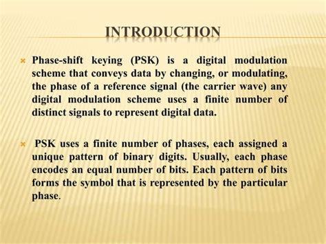 Psk Phase Shift Keying Pptx