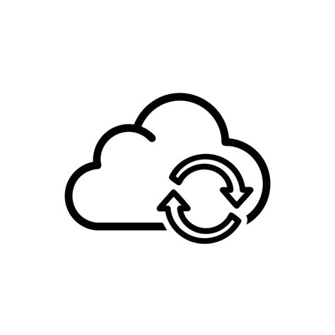 Cloud Sync Refresh Arrows Icon 66934512 Vector Art At Vecteezy