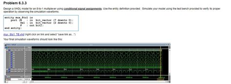 solved problem 6 3 3 design a vhdl model for an 8 to 1