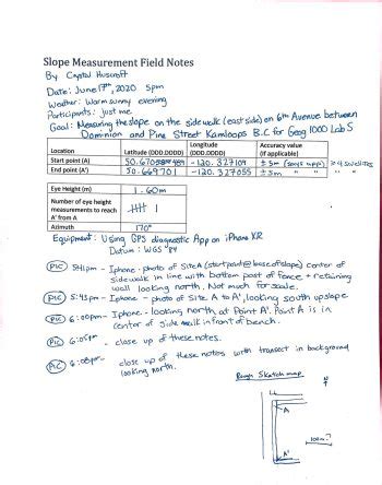 Lab Measuring And Analyzing Slope Laboratory Manual For Introduction To Physical Geography