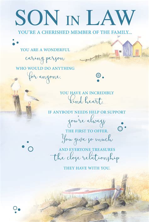 Son In Law Birthday Card Birthday Cards For Son Birthday Cards For Her Birthday Cards For Him