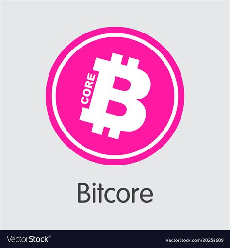 Bitcore Cryptographic Currency Btx Royalty Free Vector Image