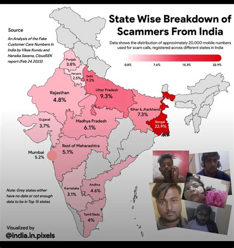 Statewise Distribution Of Scammers In India Maps On The Web
