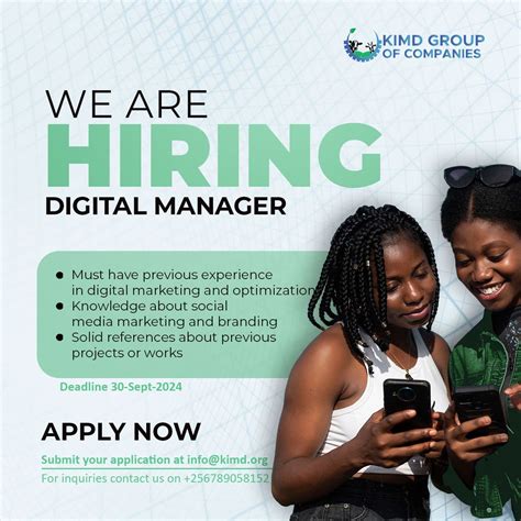 Hiring Socialmediamanager Marketingjobs Joinourteam Kimd Intl