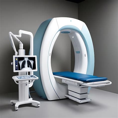 Digital Xray Machine For Radiology On White Background Medical Imaging Device Premium Ai
