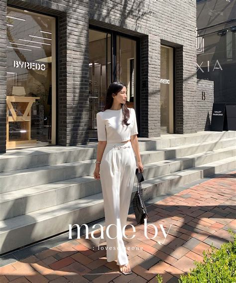 Made 크롭 블라우스 체인 와이드 팬츠 세트2차 재진행신상데일리룩데일리봄여름투피스슬랙스하객하객룩오피스룩 러브썸원