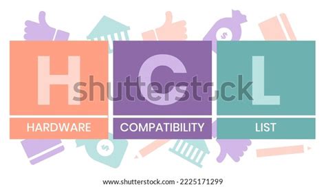 Hcl Hardware Compatibility List Acronym Business Stock Vector Royalty Free 2225171299