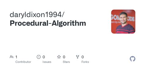 GitHub Daryldixon1994 Procedural Algorithm