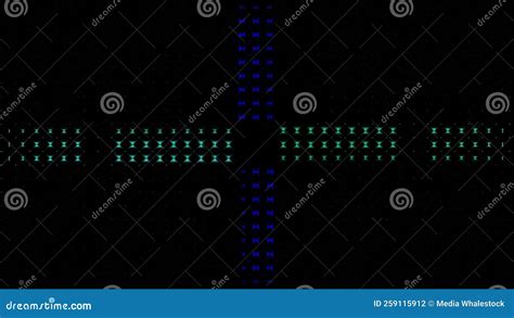 Moving Pattern Of Lines And Dots In Computer Retro Style Design Stock